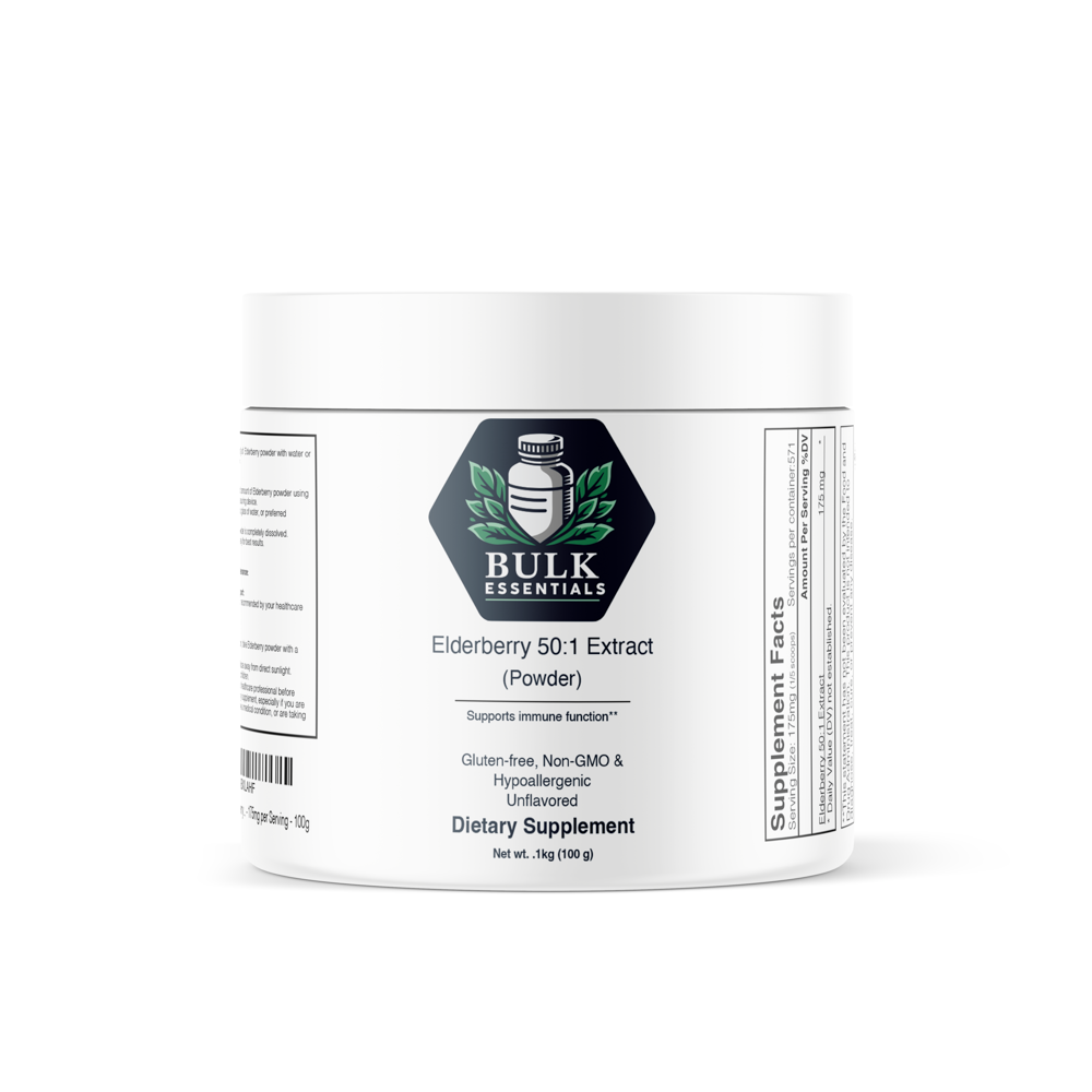 Elderberry Extract Powder - Bulk Essentials - Immune System Support - Wellness